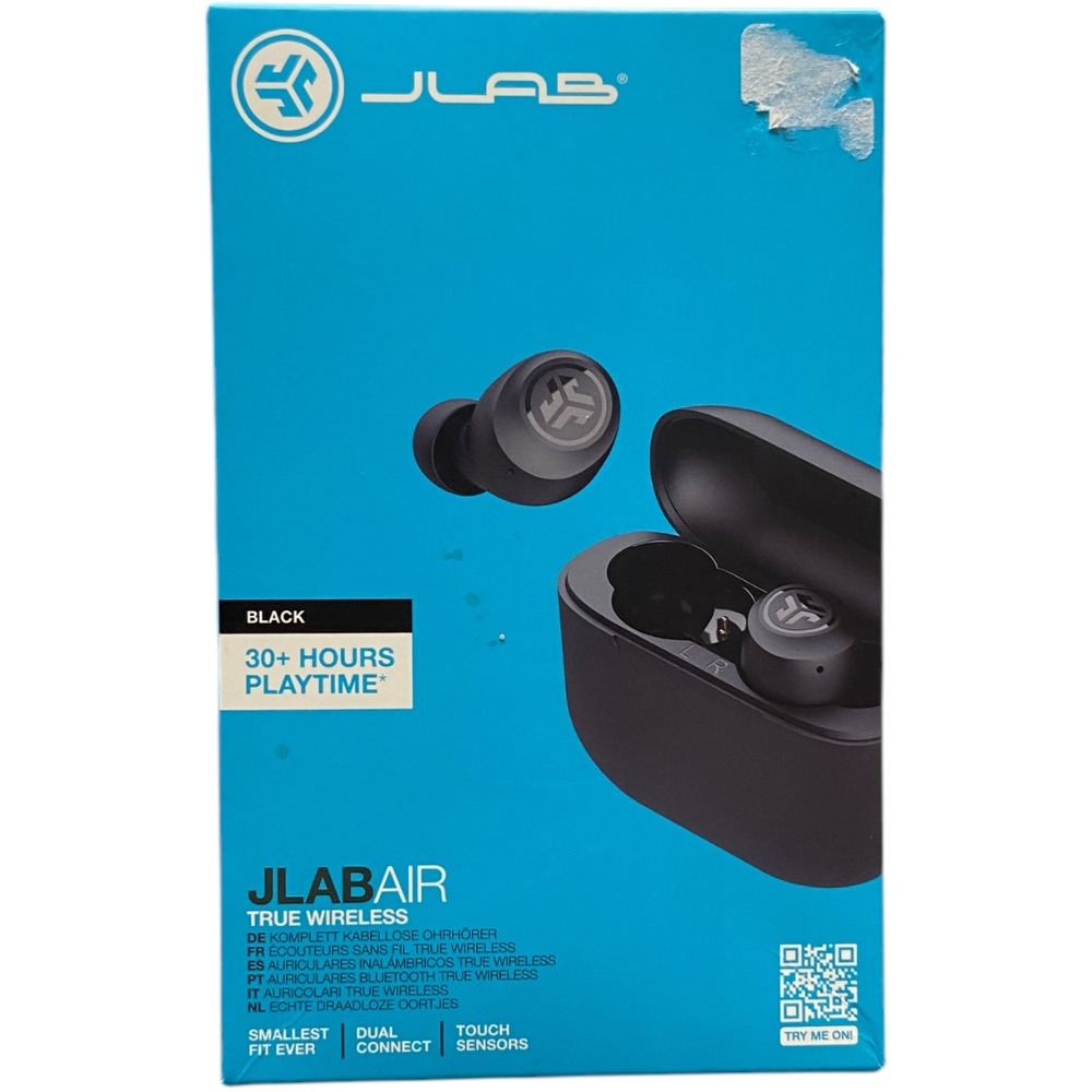 New Brand New & Sealed: JLAB AIR True Wireless EarBuds (Black) - Own4Less